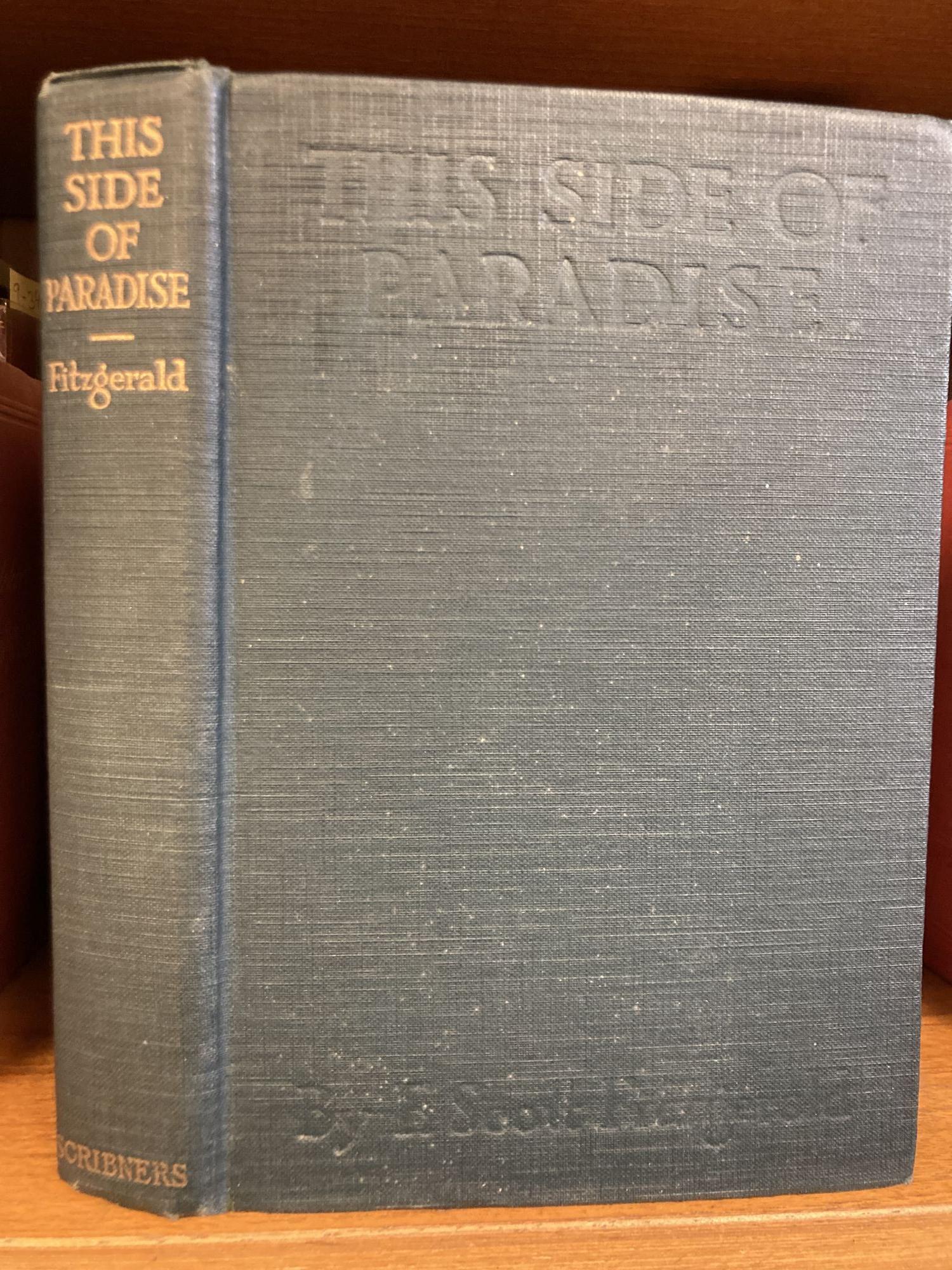 THIS SIDE OF PARADISE | F. Scott Fitzgerald | First Edition, First Printing
