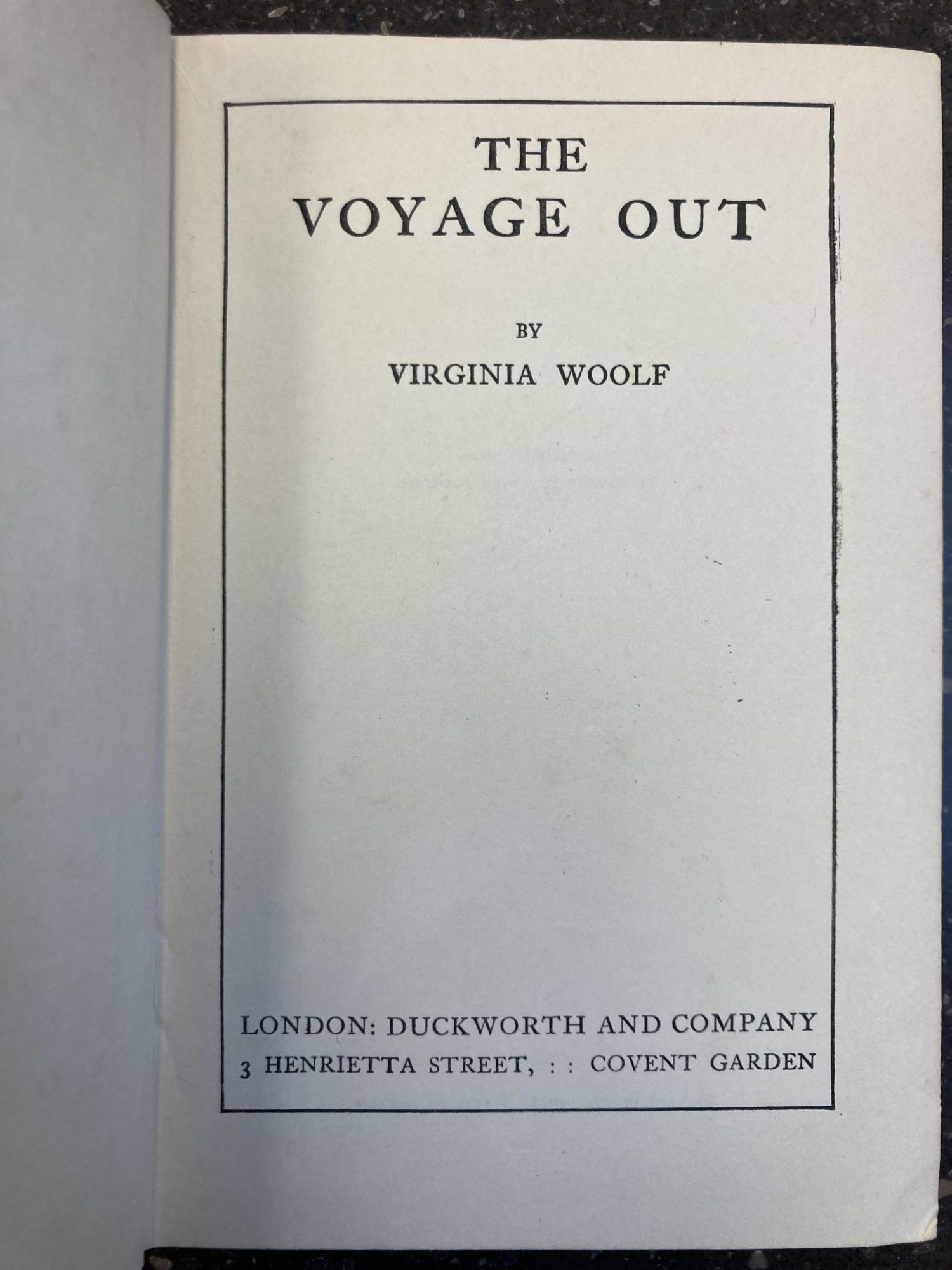 THE VOYAGE OUT | Virginia Woolf | Early Edition