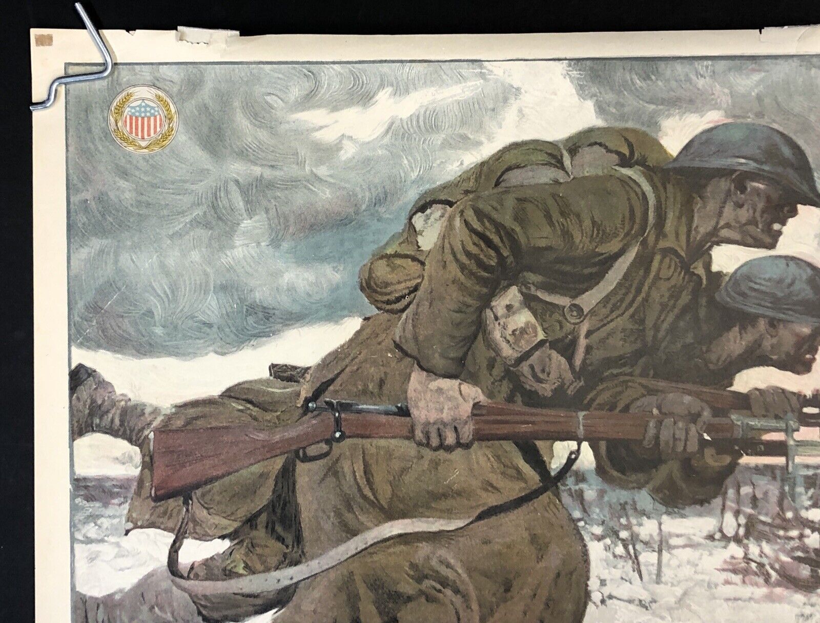 ORIGINAL WWI ERA FUEL FOR FIGHTERS RECRUITMENT POSTER | Harvey Thomas Dunn