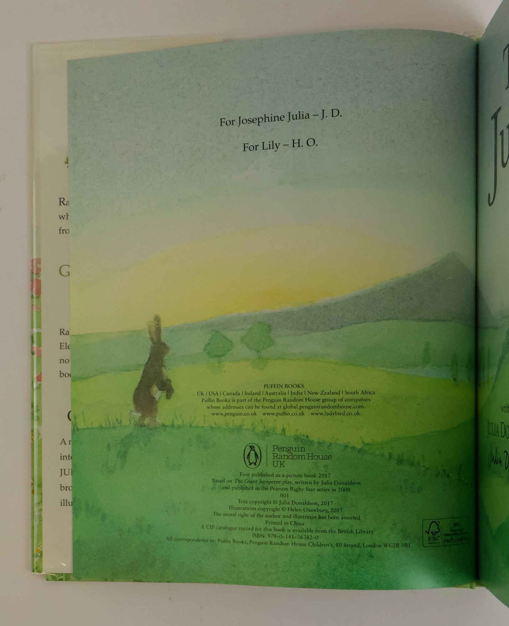 THE GIANT JUMPEREE Signed | Julia Donaldson, Helen Oxenbury | First UK ...