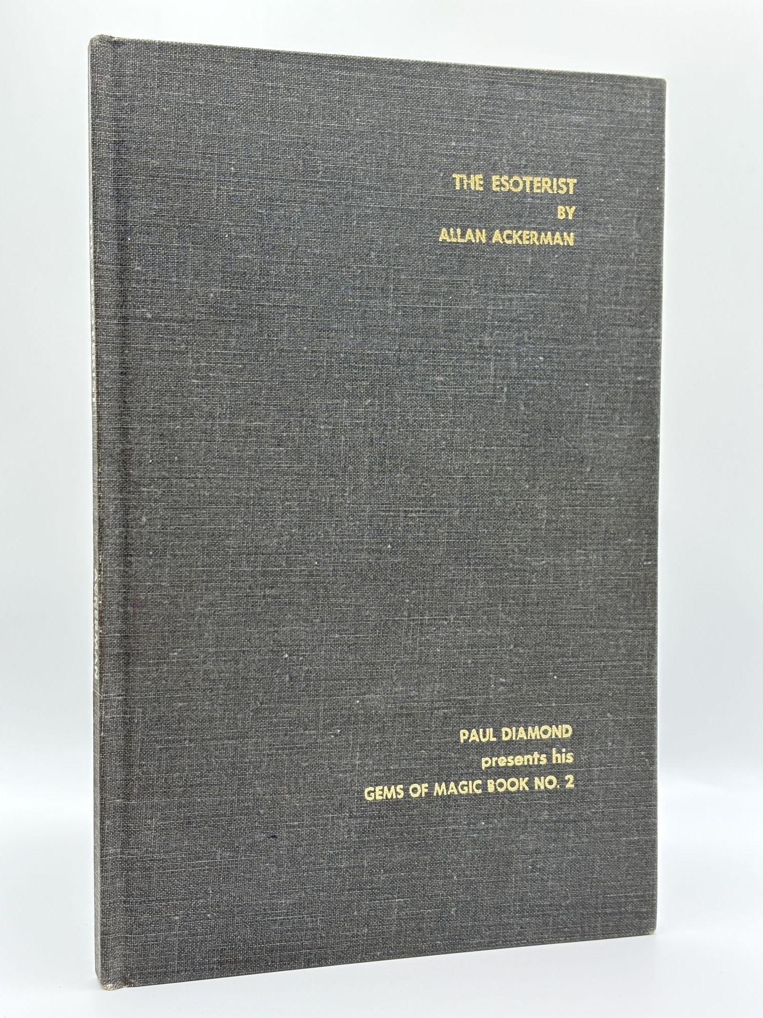 THE ESOTERIST | Allan Ackerman | First Edition